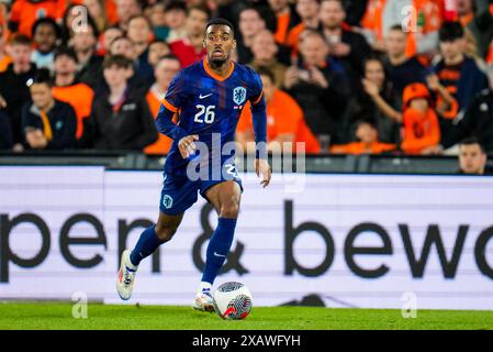 ROTTERDAM, NETHERLANDS - JUNE 3: Ryan Gravenberch of the Netherlands ...