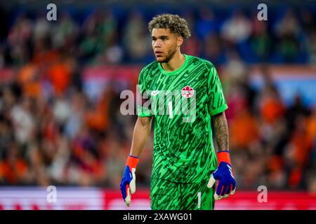 Canada goalkeeper Dayne St. Clair watches the ball during a FIFA World ...