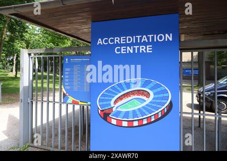 Berlin, Germany - June 7, 2024: Accreditation Center of the UEFA EURO ...
