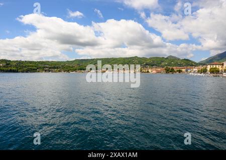 Salo, Italy - April 24, 2023: Salo village, touristic travel ...