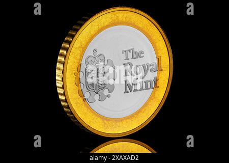 The Royal Mint logo on an Annual Coin Album Set Stock Photo - Alamy