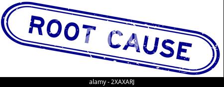 Grunge blue RCA root cause analysis word round rubber seal stamp on ...