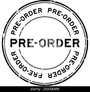 pre order round grunge black stamp Stock Vector Image & Art - Alamy