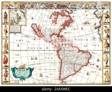 Map of the World, 1627 Stock Photo - Alamy