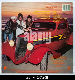 LP cover of Eliminator, the eighth studio album by rock band ZZ Top ...