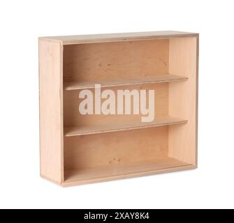 Empty wooden wine box isolated on white Stock Photo - Alamy