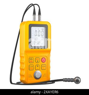 Ultrasonic Thickness Gauge, 3D rendering isolated on white background ...