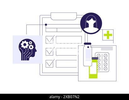 AI-Driven Personalized Treatment Plans abstract concept vector ...