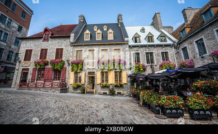 Old town Place Royale daytime view of historical architecture Stock ...