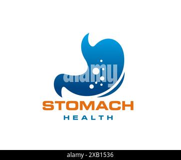 Good digestion icon logo sign vector outline in black and white color ...