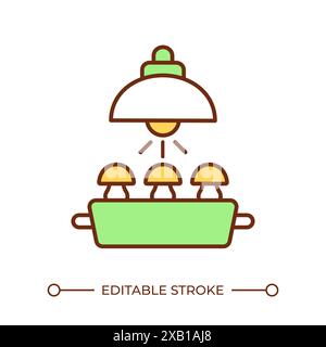 Mushroom cultivation RGB color icon Stock Vector Image & Art - Alamy