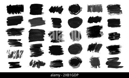 Sketch Scribble Smear. Black ink brush stroke and pencil drawing; great ...