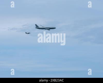 Normandy, France - June 6, 2024: United States Air Force Lockheed C-130 ...