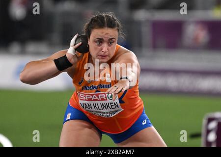 Jorinde Van Klinken during Shot Put Women Final European Athletics ...
