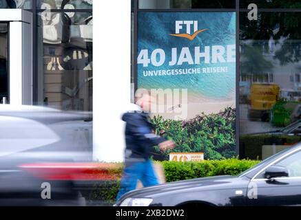 Munich, Germany. 10th June, 2024. The logo of the tour operator FTI ...
