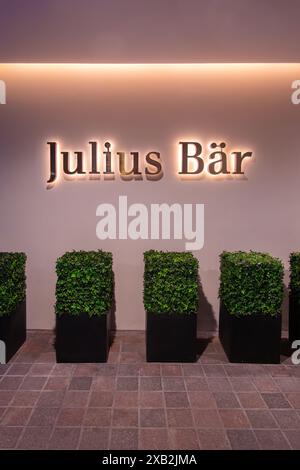 Zurich, Switzerland - May 29, 2024: Serene lake Zurich view with of ...