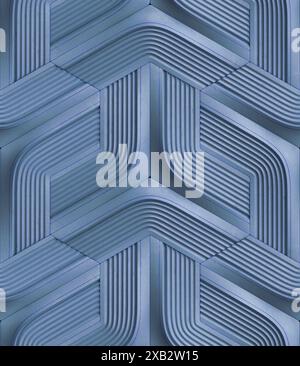 A striking abstract image featuring intricate patterns with vivid neon ...