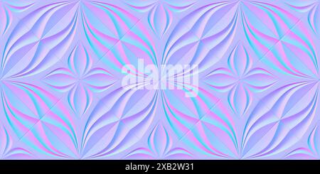 A vibrant floral pattern features blue and yellow elements intertwined ...