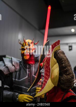 Attendees are seen during Oz Comic Con in Sydney, Sunday, Sept. 27 ...