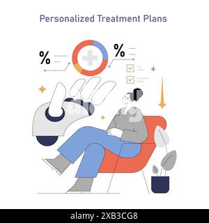 Ai in health care personalized medicine medical chatbot and examination isometric infographics ...