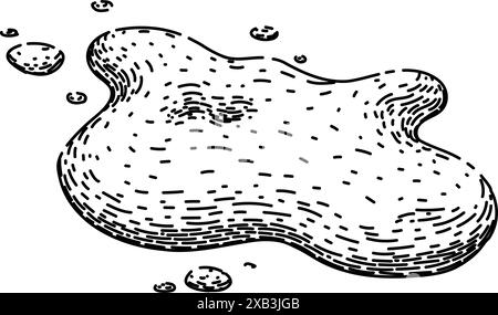 water puddle set sketch hand drawn vector Stock Vector Image & Art - Alamy