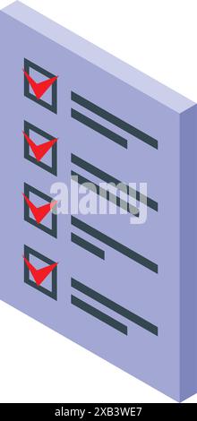 Red tick marks completed work icon. Mark tick drawn with red marker pen ...