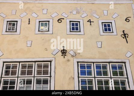 The Three Brothers, a group of historical residential buildings. Each ...