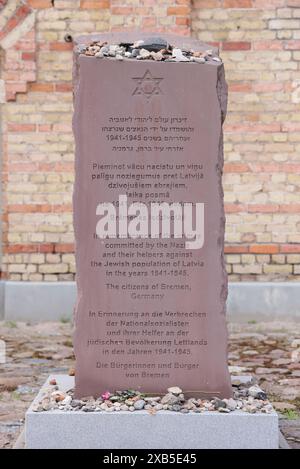 Displays at the Riga Ghetto & Holocaust Museum which commemorates the ...