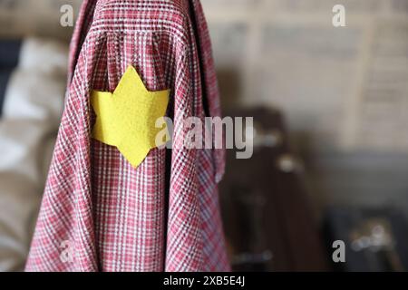 Riga Ghetto House, at the Latvian Holocaust Museum, which once housed ...