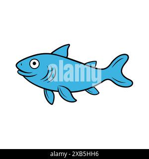 Barbel Steed fish walks icon vector illustration. AI generated image ...
