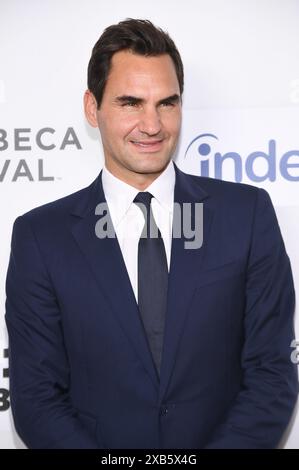 Roger Federer attends Federer: Twelve Final Days at the Odeon Luxe ...