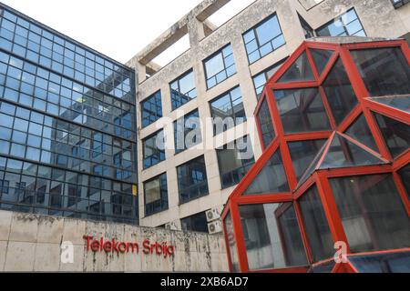 Telekom Srbija headquarters in New Belgrade. Serbia Stock Photo - Alamy