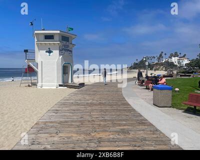 Historic lifeguard tower at Laguna Beach, California Stock Photo - Alamy