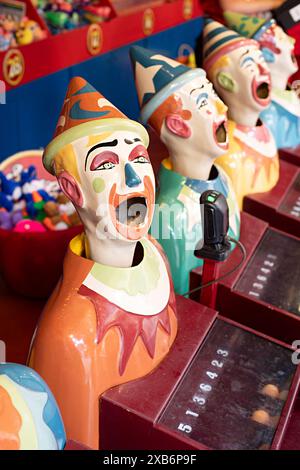 Vintage clown game, Luna Park, Sydney Stock Photo - Alamy
