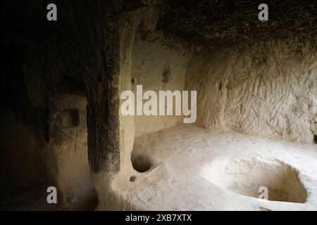 The interior view of Zelve Monastery. Cappadocia, Turkey Stock Photo ...