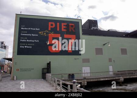 The exterior of Google Pier 57 in New York Stock Photo - Alamy