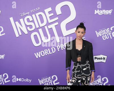 Leah Lewis arrives at the Disney And Pixar's INSIDE OUT 2 World ...