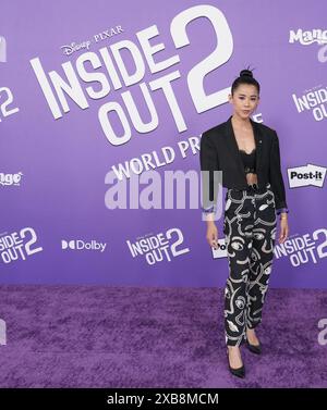 Leah Lewis arrives at the Disney And Pixar's INSIDE OUT 2 World ...