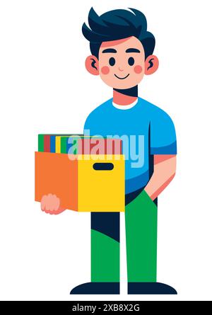 young man with blue shirt Stock Vector Image & Art - Alamy