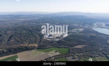 AERIAL VIEW. Construction site of ITER: an international megaproject ...