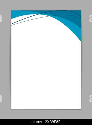 Professional business invoice template with blue color shades. modern ...