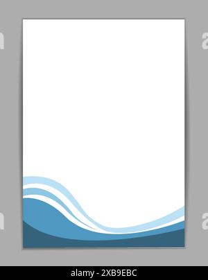 Professional business invoice template with blue color shades. modern ...