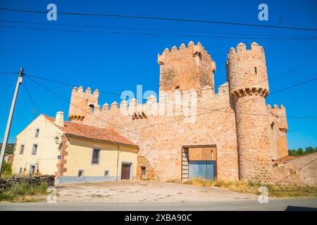 Medieval castle. Guijosa, Guadalajara province, Castilla La Mancha ...