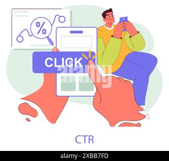 Click tracking concept vector illustration Stock Vector Image & Art - Alamy