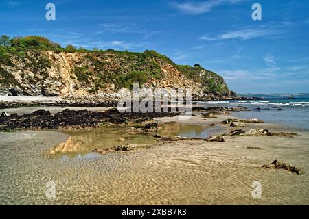 UK, Cornwall, Charlestown Beach and Landrion Point Stock Photo - Alamy
