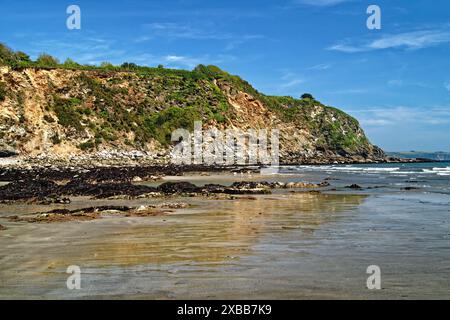 UK, Cornwall, Charlestown Beach and Landrion Point Stock Photo - Alamy