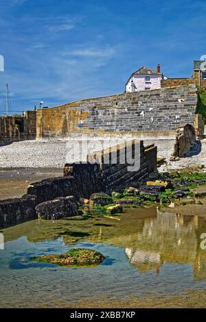 Charlestown Beach - Charlestown, south Cornwall, UK Stock Photo - Alamy