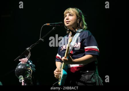 Lili Trifilio, lead singer of American rock band from Chicago, Illinois ...