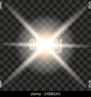 Glow light effect. Star burst with sparkles Stock Vector Image & Art ...