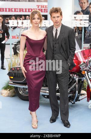 Jodie Comer and Austin Butler attend a gala screening of The Bikeriders, at the Curzon Mayfair ...
